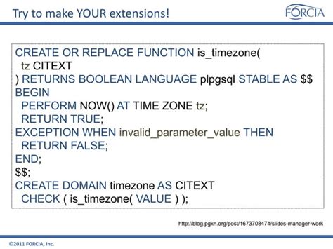 Extensions On Postgresql Ppt
