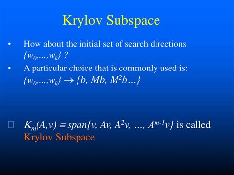 ppt krylov subspace methods i powerpoint presentation free