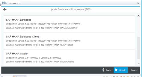 Sap Hana Revision Update Sps10 Sap Community
