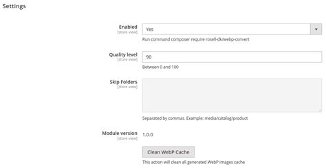 Magento 2 Webp Images Extension