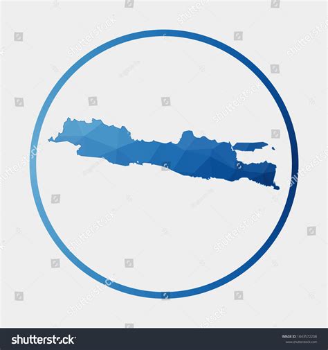 Java Icon Polygonal Map Island Gradient Stock Vector Royalty Free 1843572208 Shutterstock