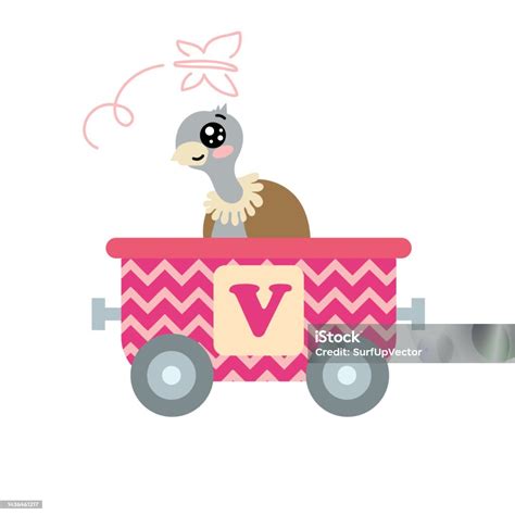 독수리와 문자 V가있는 알파벳 열차 마차 0명에 대한 스톡 벡터 아트 및 기타 이미지 0명 개념 디자인 Istock