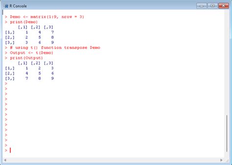 Array Transposition In R Geeksforgeeks