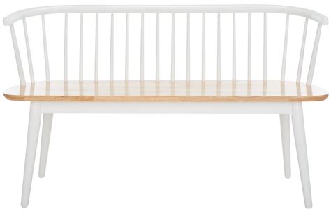 Safavieh Blanchard Solid Classic Spindle Bench Naturalwhite