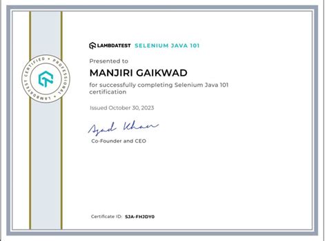 Manjiri Gaikwad On Linkedin Automation Selenium Java Learning