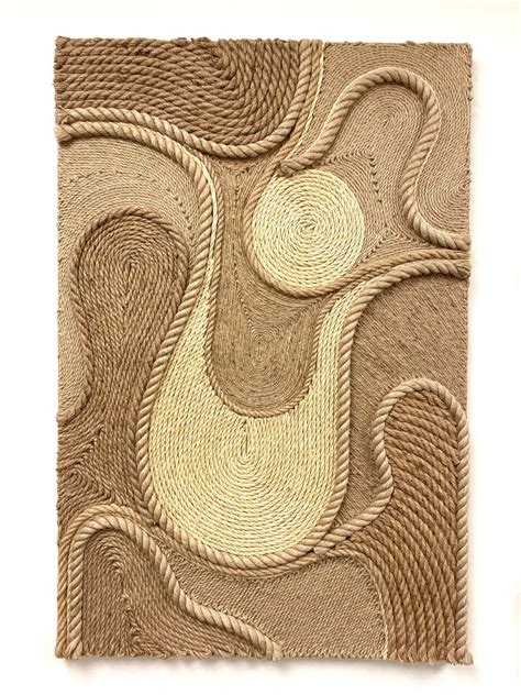 Handmade Jute And Sisal Fiber Art Wall Hanging Modern Home Decor Etsy