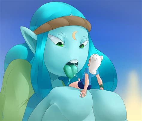 Rule 34 Adventure Time Blue Hair Blue Skin Canyon Adventure Time