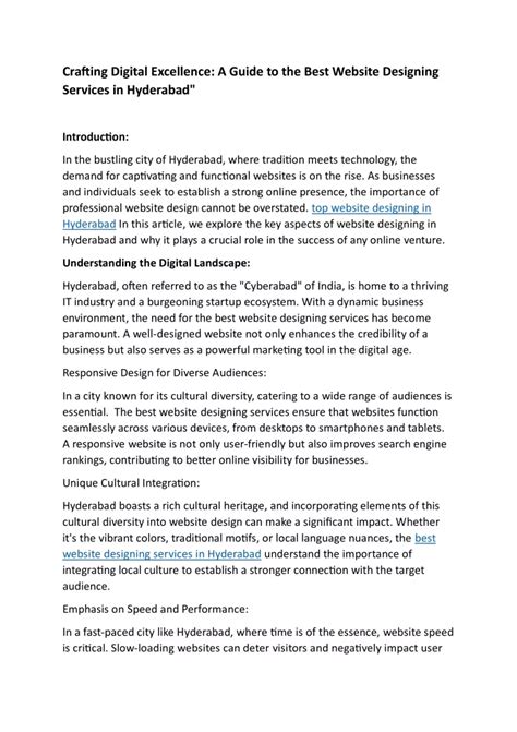 Ppt Crafting Digital Excellence Powerpoint Presentation Free