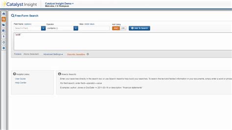 catalyst insight tutorial advanced settings case sensitivity