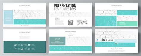 Hd에 비즈니스 서식 파일이 프레 젠 테이 션 슬라이드에 대 한 형식 평면 디자인에 추상 벡터 레이아웃입니다 화학 패턴 파랑에 육각 분자 구조입니다 약 과학 및 기술 개념