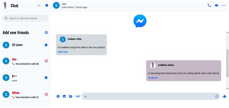 Github Saddamarbaamessenger Clone App Nex Js Building Messenger Clone App With React Js