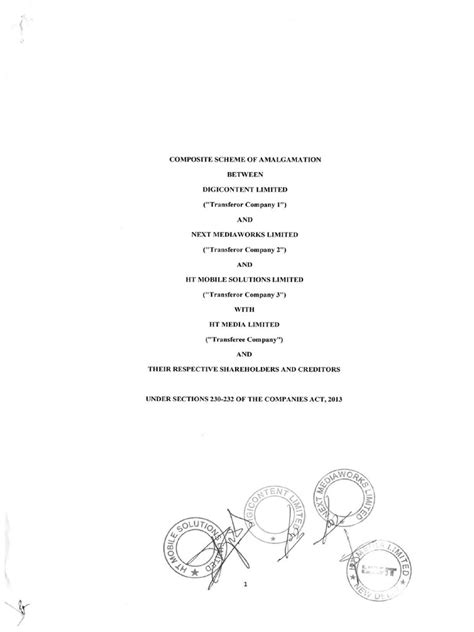 Scheme Of Amalgamation Pdf