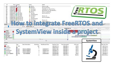 How To Integrate Freertos And Systemview Inside A Project Part 1 Learn With George Youtube