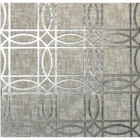 Arthouse Geo Fabric Strippable Wallpaper Covers 57 Sq Ft 903205