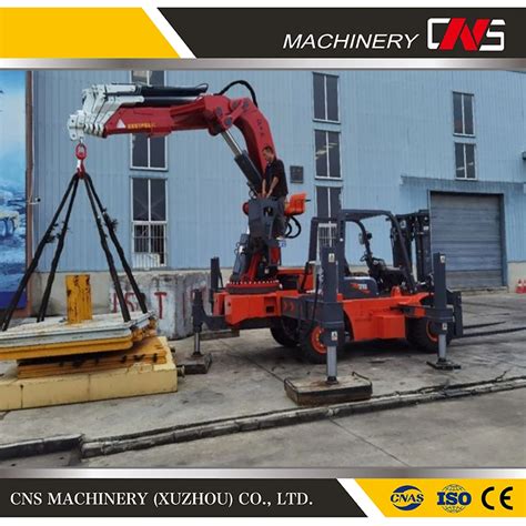 Customizing Hydraulic 3 6ton Telescopic Boom Forklift Tail Crane High Quality Forklift Mounted
