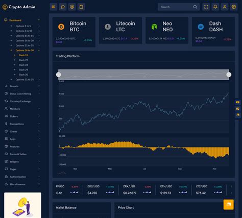 Crypto Cryptocurrency Admin Dashboard Template With Ui Framework