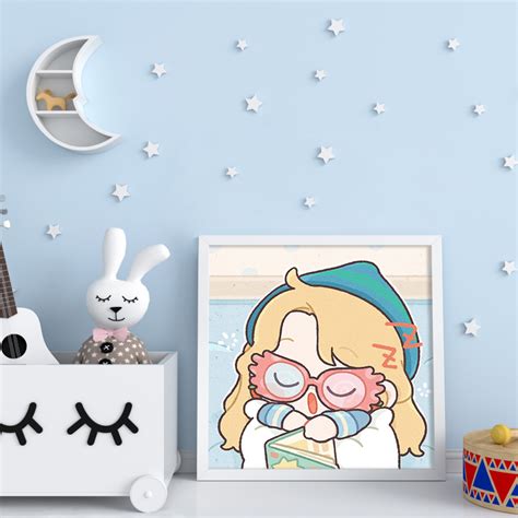 Diy填充小众数字油画填色正方形哈利波特diy画油彩自己涂颜色的画 虎窝淘