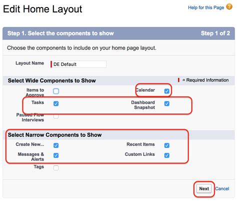 Home Page Layout In Salesforce