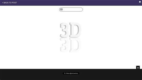 40 Css 3d Text Effect