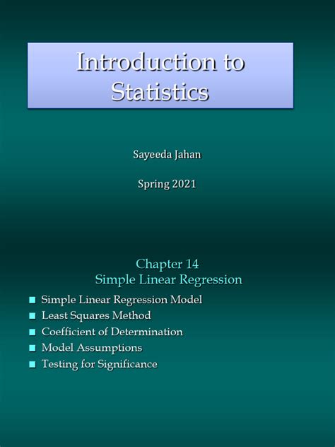 Lecture 8 Regression Analyses Pdf Regression Analysis Coefficient Of Determination