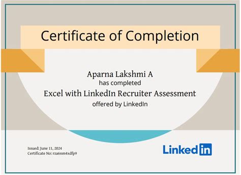 Aparna Lakshmi A On Linkedin Linkedinrecruitercertified