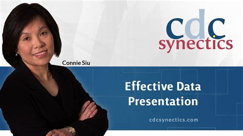Effective Data Presentation Cdc Synectics On How To Leverage Resources