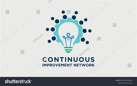 Continuous Improvement Network Logo Design Stock Vector Royalty Free 2207918091 Shutterstock