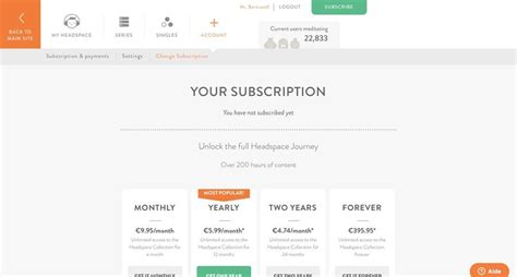 Headspace Ui Screen Examples Nicelydone