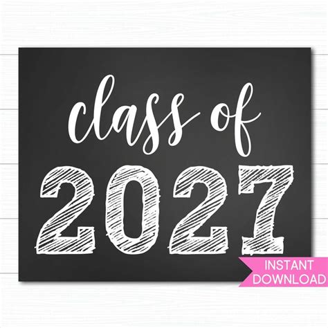 First Day Of School Sign Class Of 2027 School Sign First Day Of Fifth