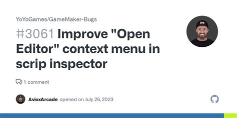 Improve Open Editor Context Menu In Scrip Inspector · Issue 3061