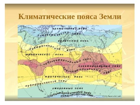 Презентация по географии "Климатические пояса Земли"(7 класс)