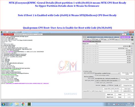 EMMC Boot Details Codes