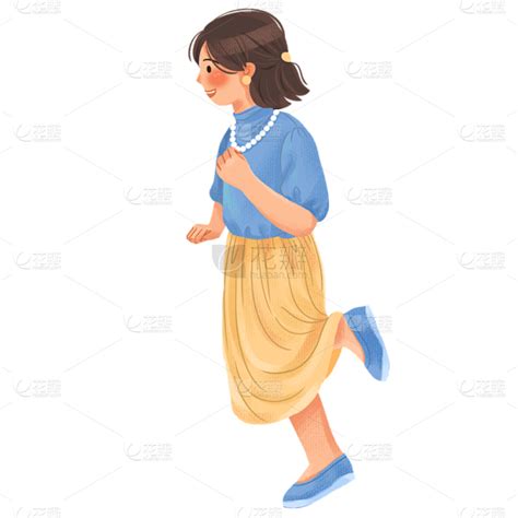 手绘肌理 人物插画贴纸 女人3