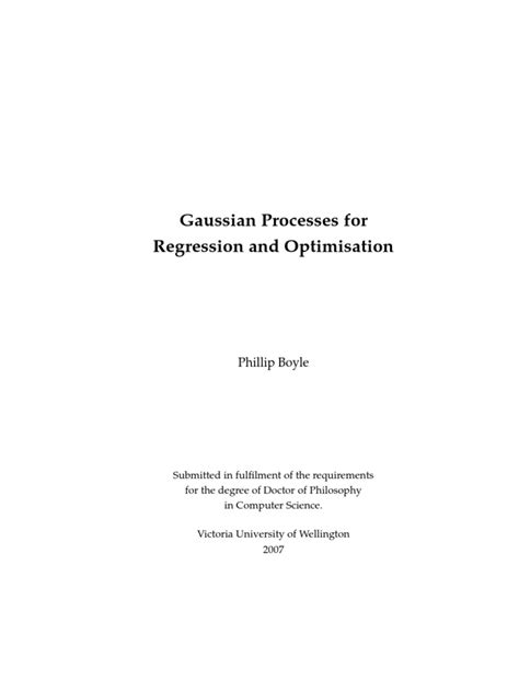Gaussian Regression Pdf Normal Distribution Regression Analysis