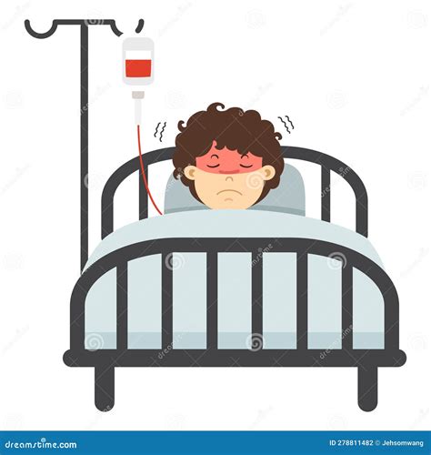 High Fever On Thermometer Hyperthermia Schematic Cartoon Vector