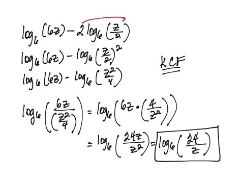 Practice With Logarithms Math Algebra Logarithmic Expressions Showme
