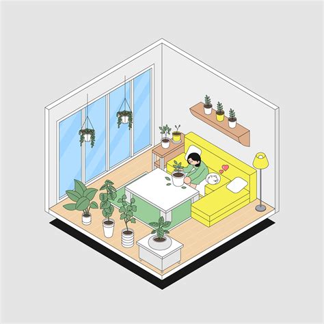 스톡 일러스트레이션 아이소메트릭 일러스트 포트폴리오 크몽