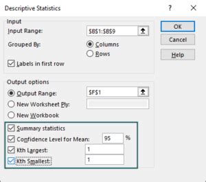 Descriptive Statistics In Excel How To Use Interpret