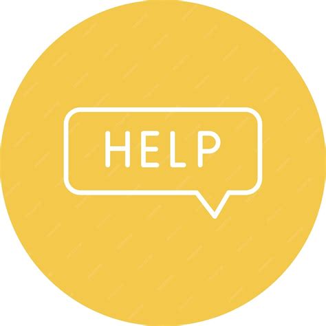 Pide Ayuda Para El Estilo De La Ilustración Vectorial Vector Premium