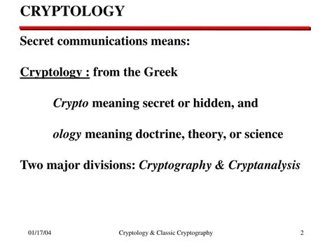 Ppt Chapter 3 Classic Cryptography Powerpoint Presentation Free