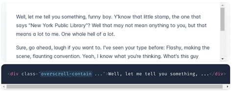Tailwind Css Overscroll Behavior