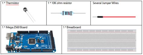 Thermistor SunFounder Vincent Kit For Arduino Documentation