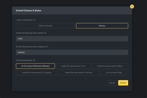 Styles And Classes Advanced Themer