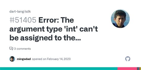 error the argument type int can t be assigned to the parameter type double · issue 51405