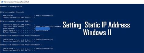 Set A Static Ip Address In Windows 11
