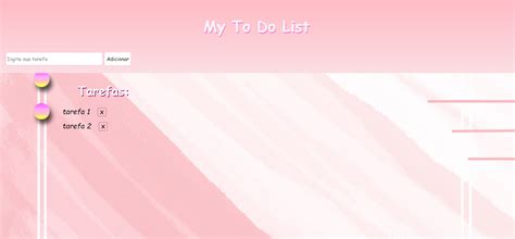 GitHub CarolHorowitz To Do List Lista De Tarefas Utilizando JavaScript HTML E CSS
