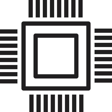 Processor Icon Cpu Icon Vector Chip Processor Icon 35991175 Vector Art At Vecteezy