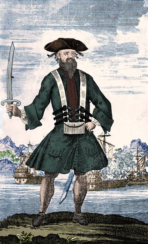 Blackbeard Edward Teach English Pirate Stock Image C0334458