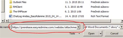 Webdav Online Editing Easy Redmine