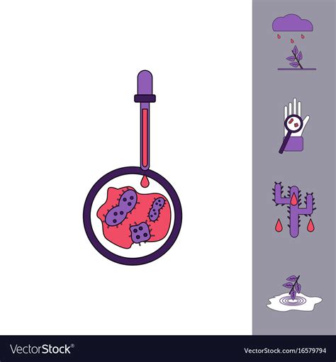 Collection Of Icons And Spread Infection Vector Image